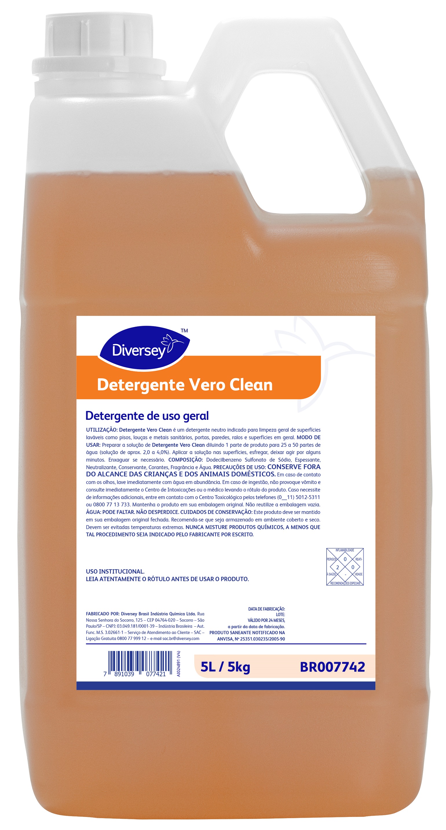 Detergente Vero Clean (BB 5 LTS) - (80003)